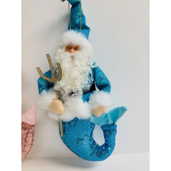 December Diamonds | Holiday | Santa Neptune Mermen Plush Blue Pink ...